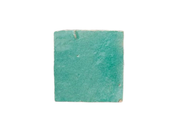 Turquoise Zellige Tile – Handmade Moroccan Square Tile | Moroccantastics